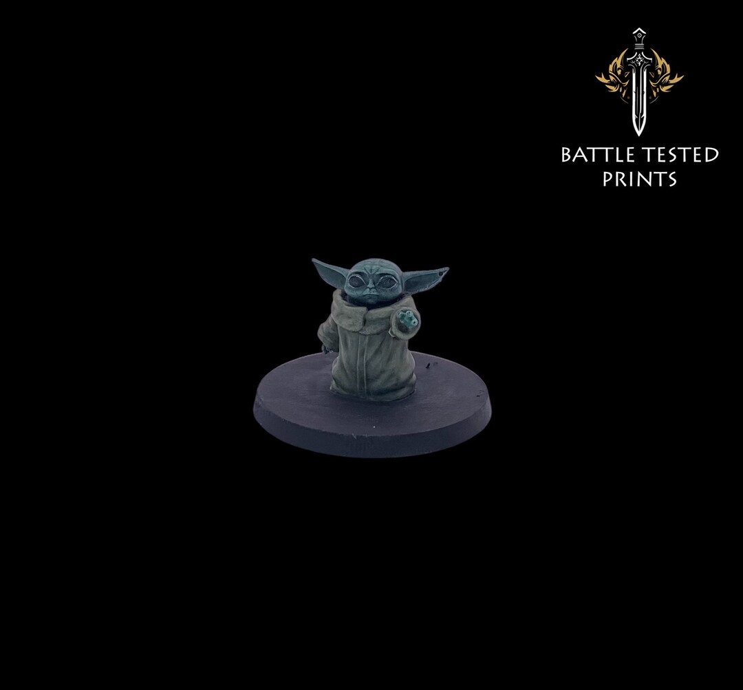 Grogu baby Yoda Mandalorian Miniature - Etsy