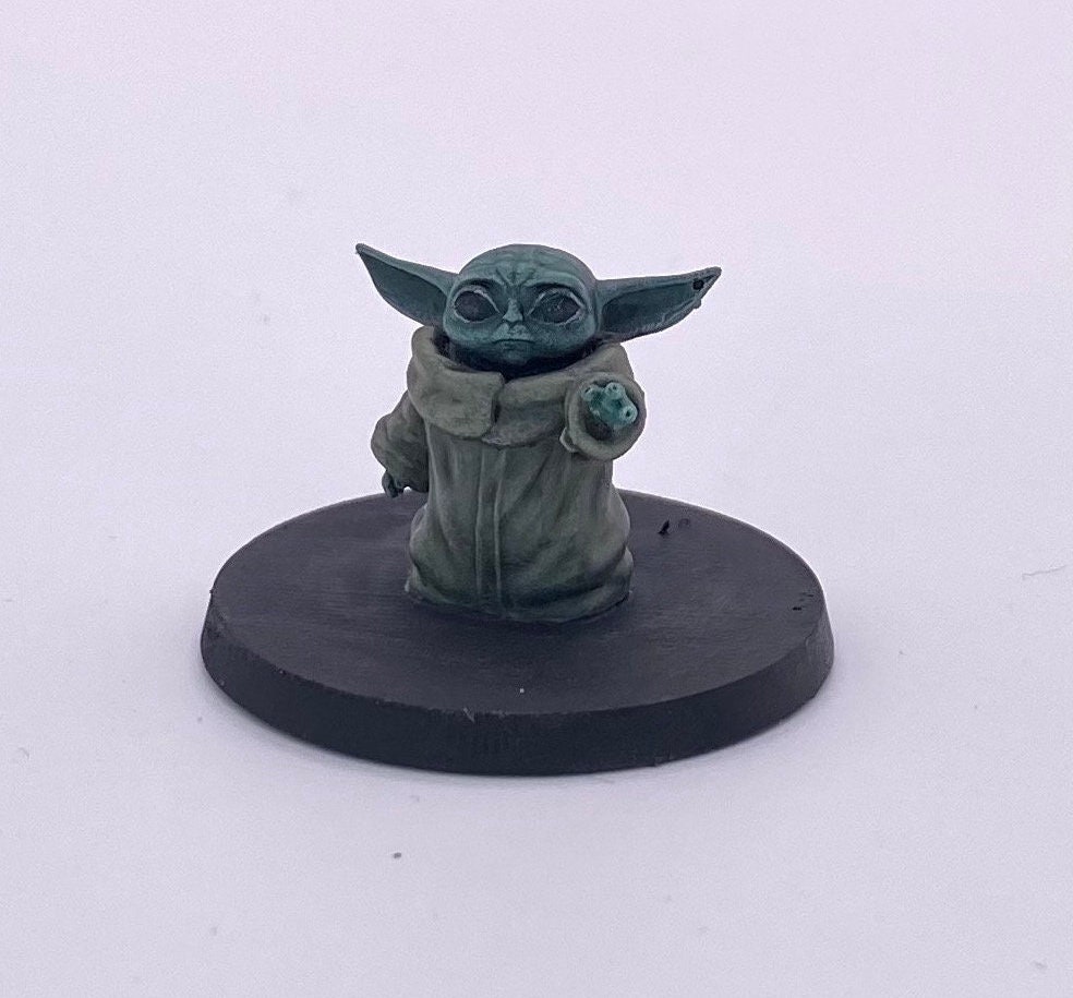 Grogu baby Yoda Mandalorian Miniature - Etsy