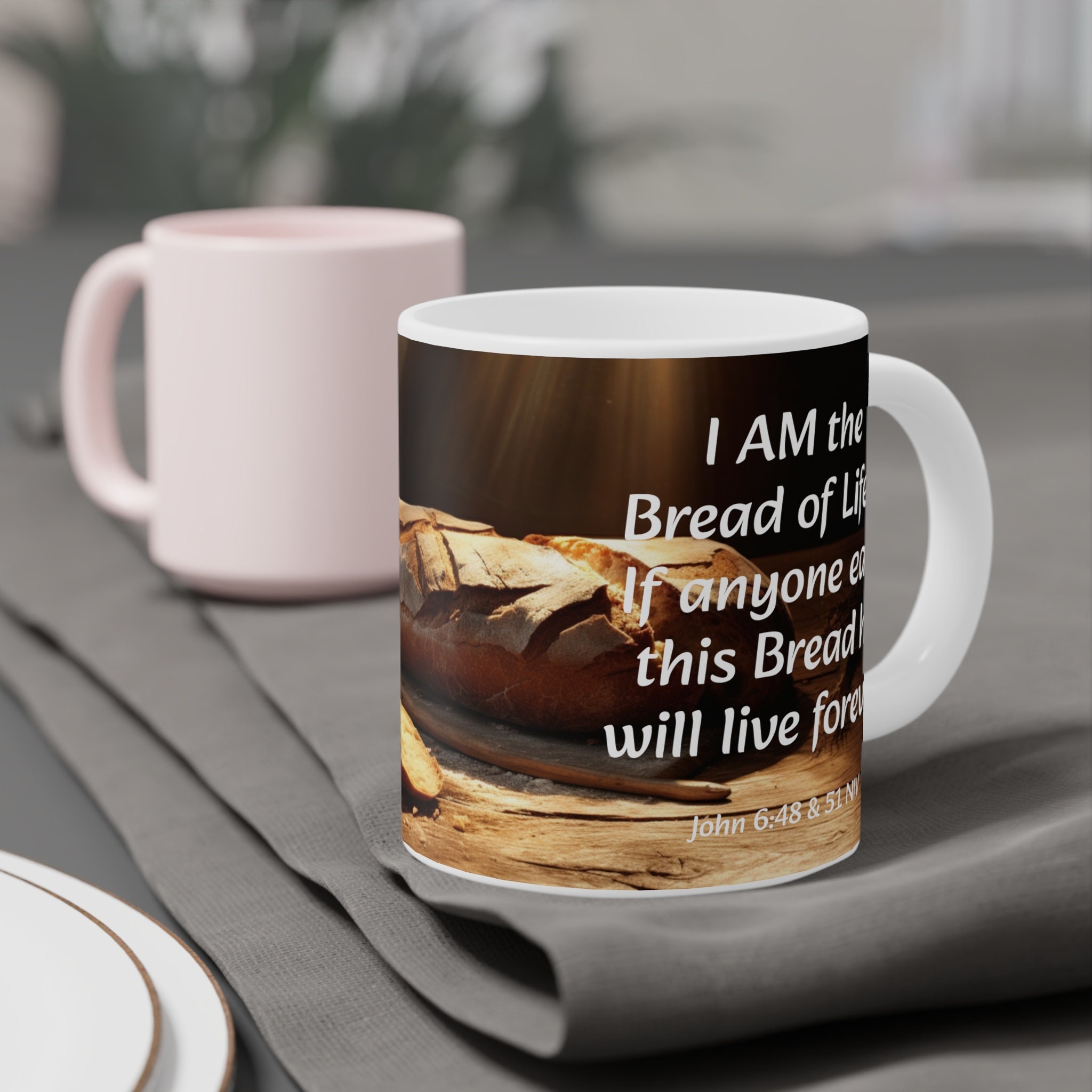 John 6 Bread of Life Verse Comforting Quote and Artistic - Etsy