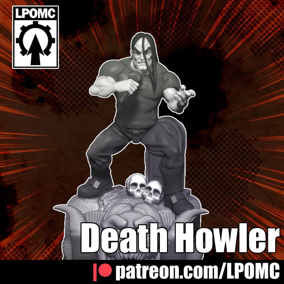 Dnd Miniature 32mm Death Howler by LPOMC - Etsy