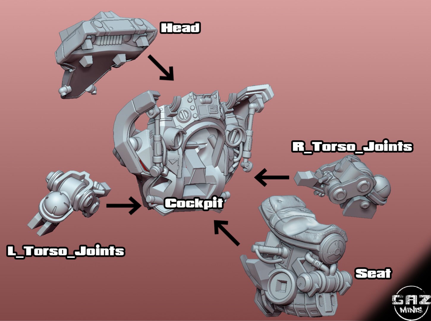 Garage Kit Madox Pilot and Engineer Mora by Gaz Minis - Etsy