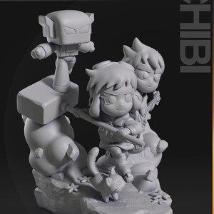 Garage Kit Chibi Ramona Flowers by Nomnom Figures - Etsy