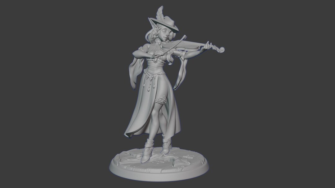 Dnd Miniature 32mm Silv the Bard Reforged by Twin Goddess Miniatures - Etsy