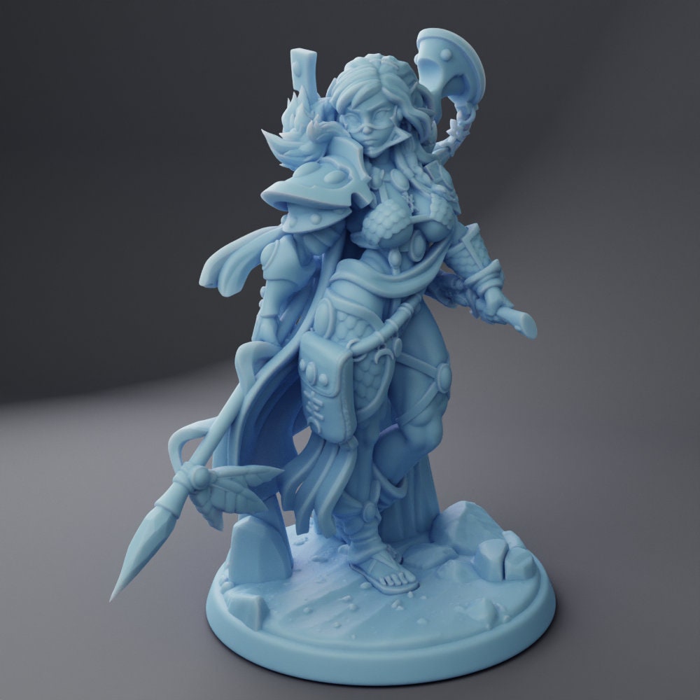 Dnd Miniature 32mm Exodite Space Elf Warrior by Twin Goddess Miniatures ...