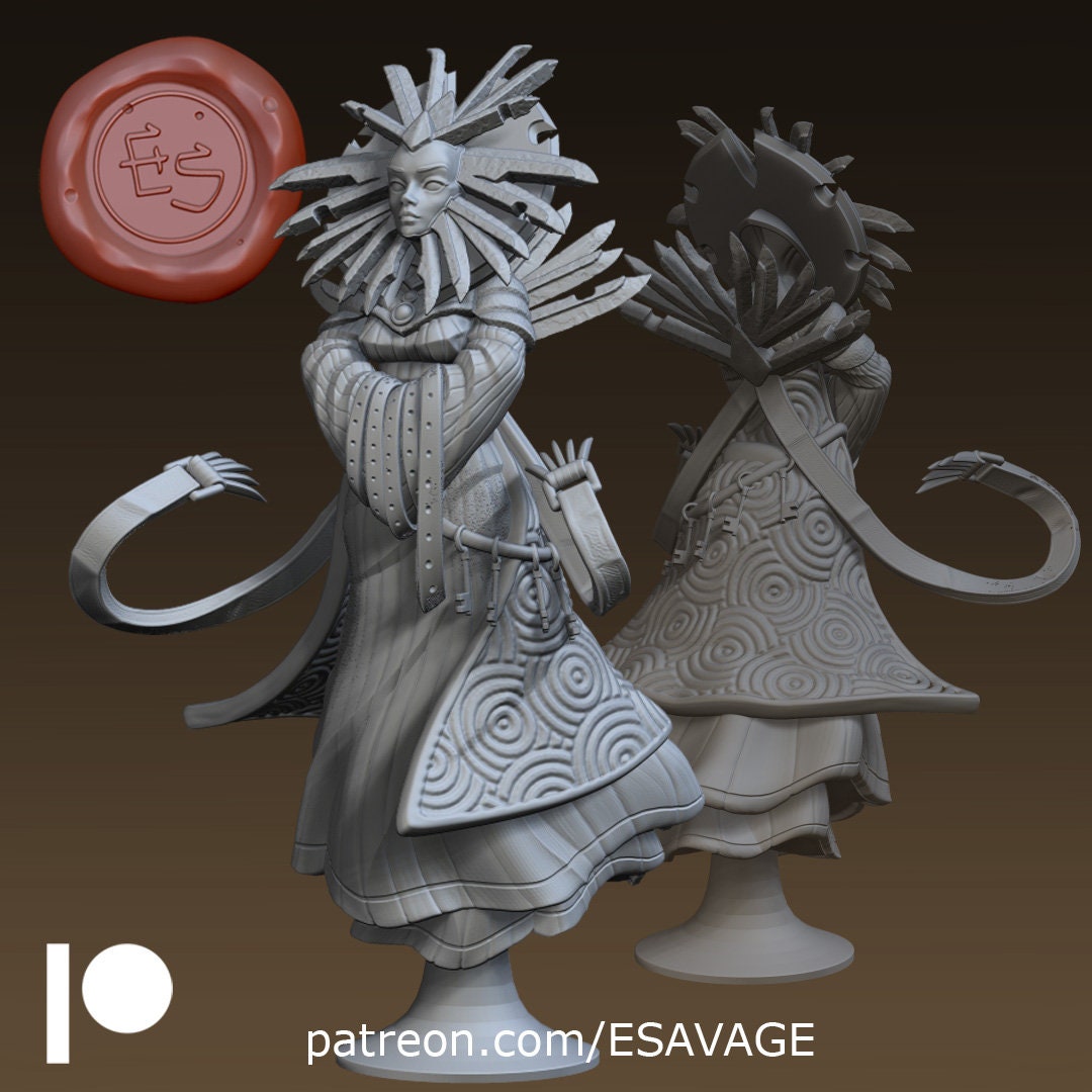 32mm Dnd Miniature Lady of Pain by Ethantsavage - Etsy