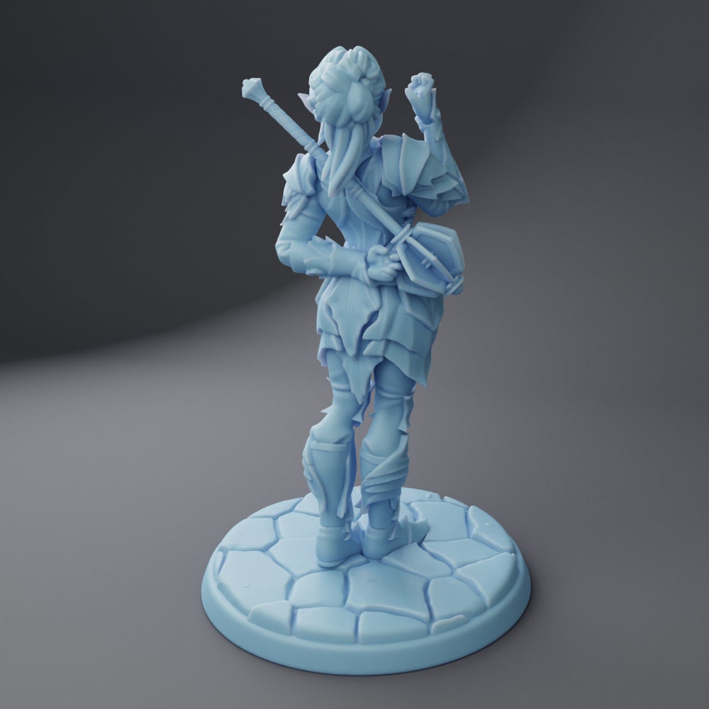 32mm Dnd Miniature Mindy the Drow Paladin by Twin Goddess Miniatures - Etsy