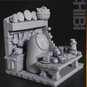 Garage Kit Chibi No Face by Nomnom Figures - Etsy