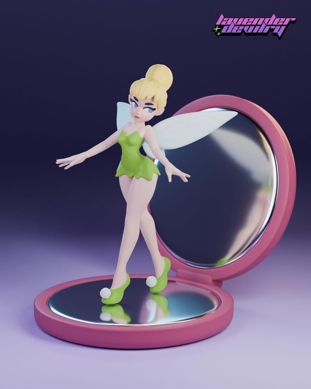 Dnd Miniature 32/75mm Bella Tinque, Pixie-scale Fairy Vanity by ...