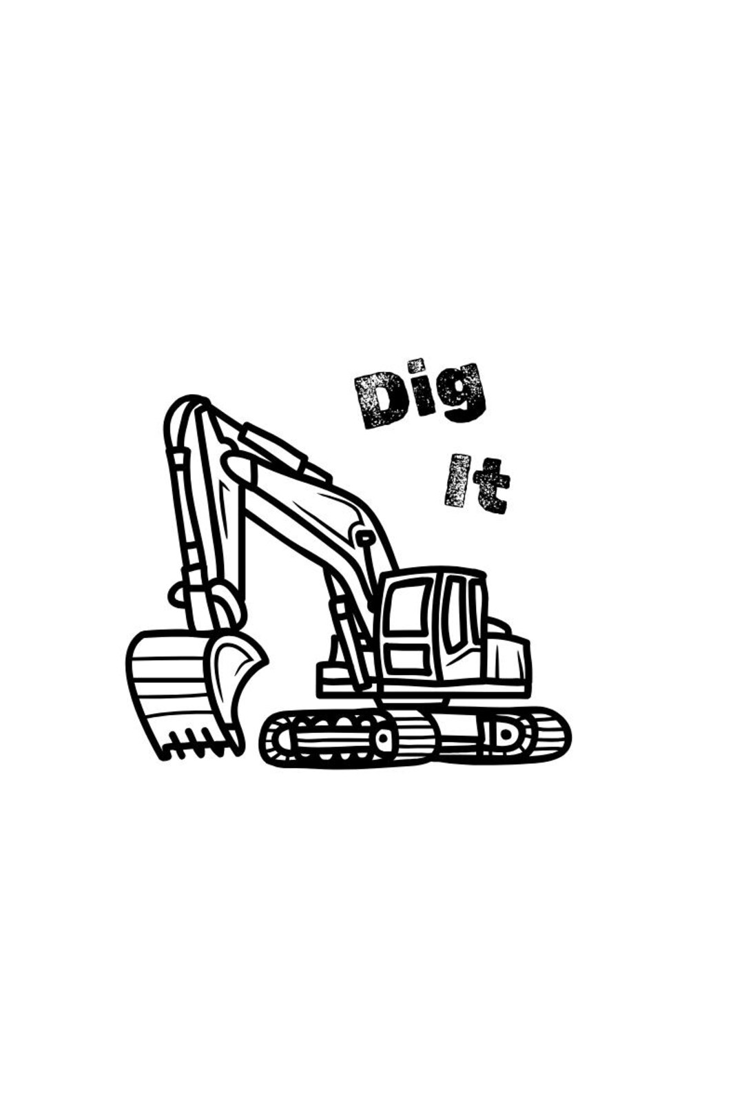 Excavator Dig It SVG - Etsy