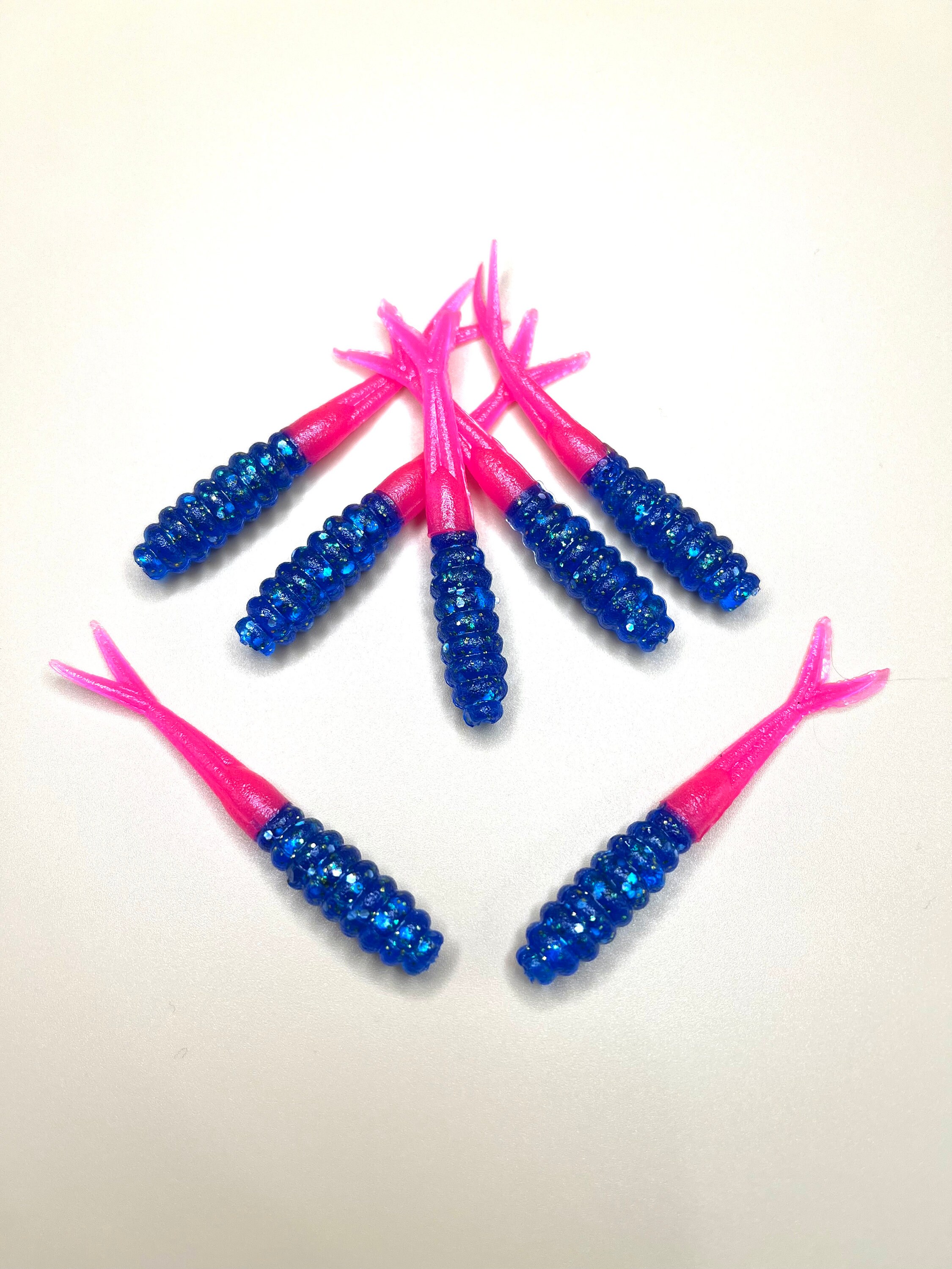 2 1/2” Fork Tail Grub. 16pack - Etsy