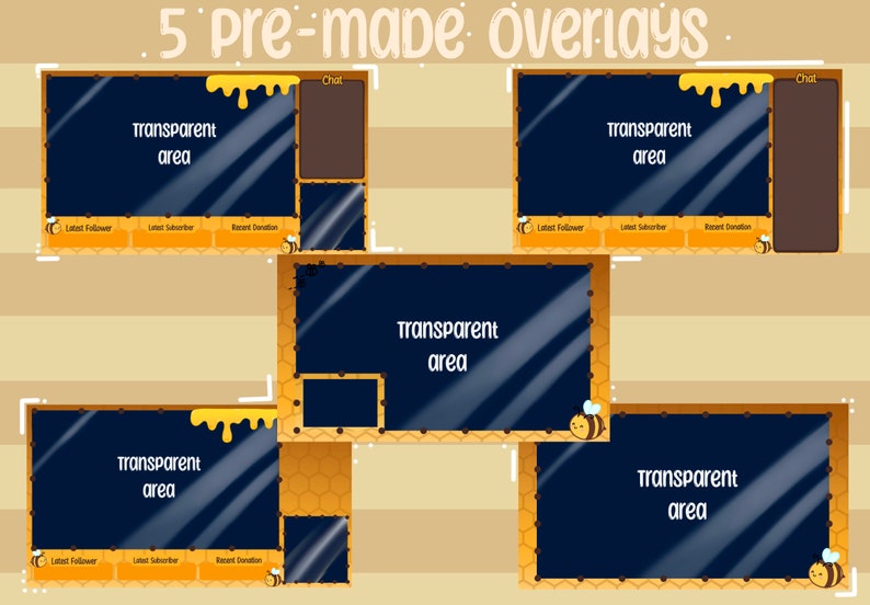 Streaming Overlay Bundle for Twitch, Youtube I Animated and Static I ...