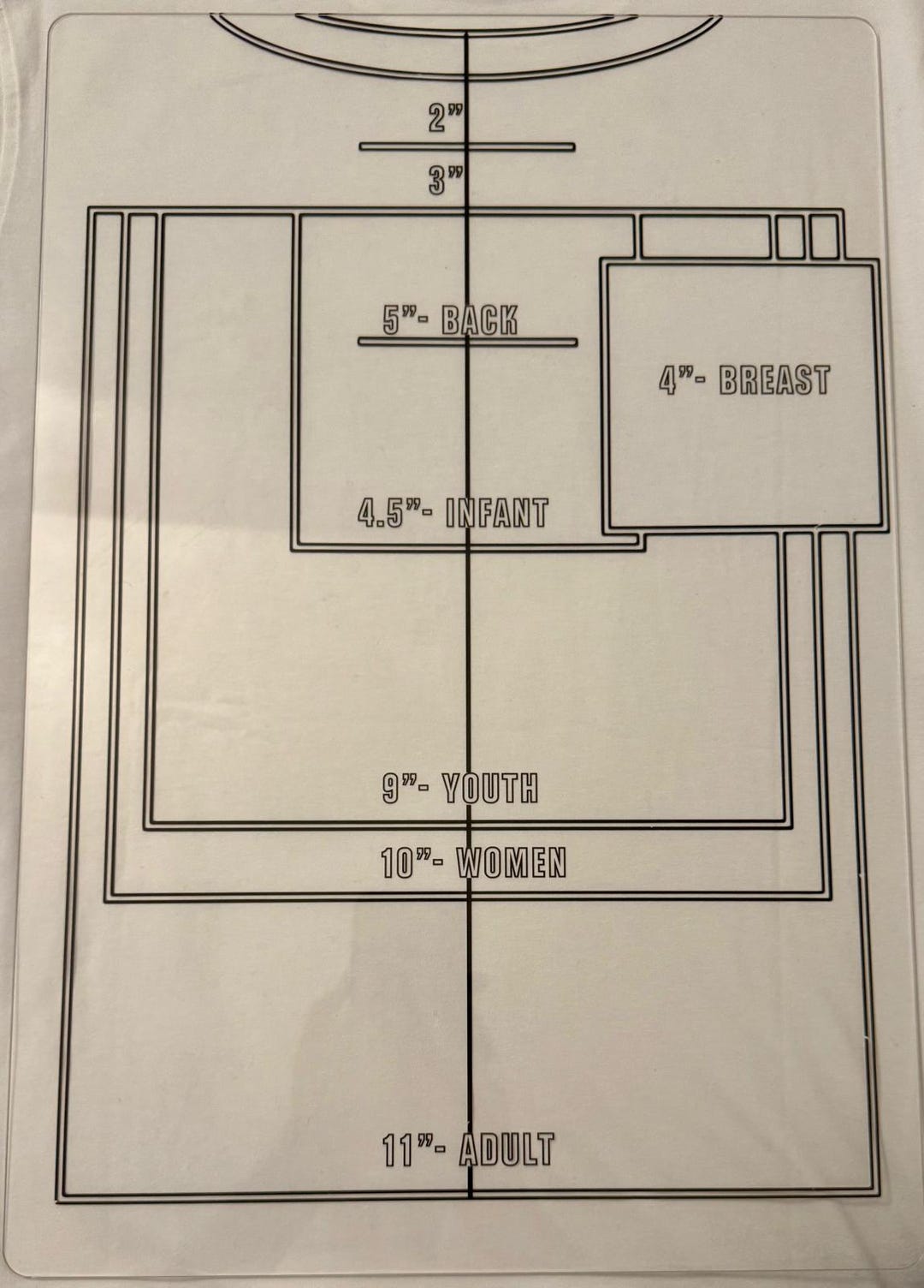 T-shirt Alignment Ruler: Vinyl Placement Guide for Cricut & Heat Press ...