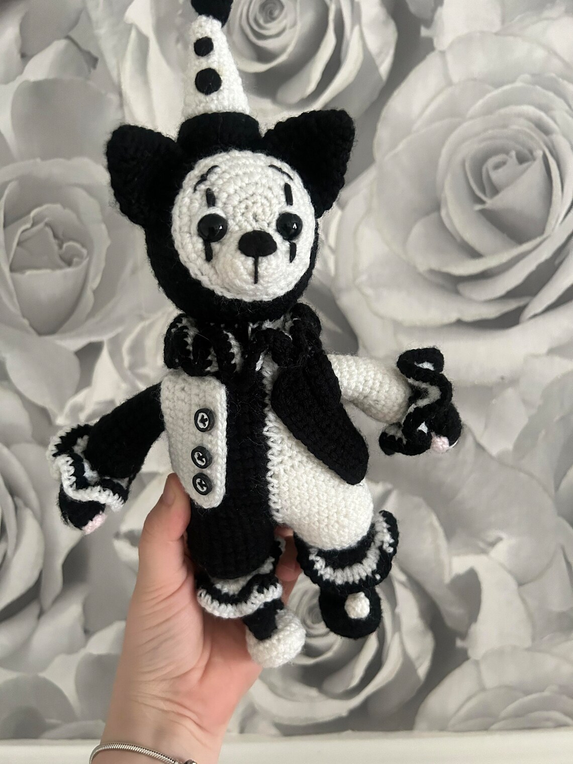 Crochet PATTERN: Onyx the Sad Clown Cat Amigurumi Cat Pattern Instant ...