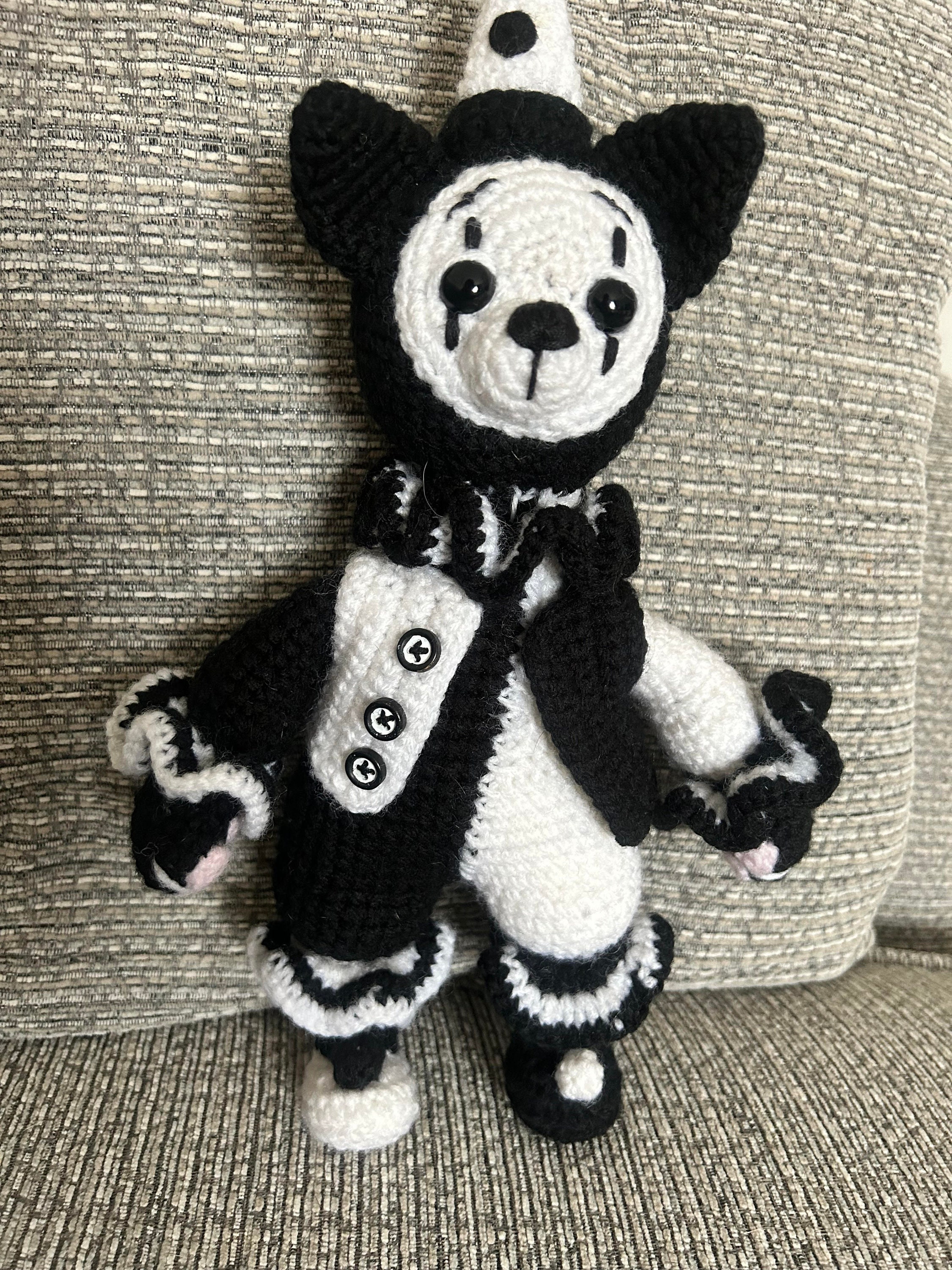Crochet PATTERN: Onyx the Sad Clown Cat Amigurumi Cat Pattern Instant ...