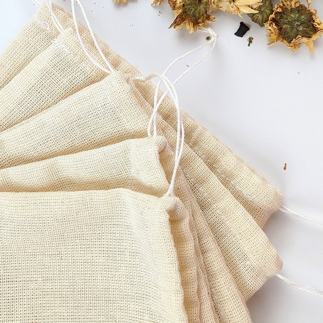 4.25x5in Loose Tea Filters Multipurpose Pouch Pack of 2, 4, 6, 8 ...