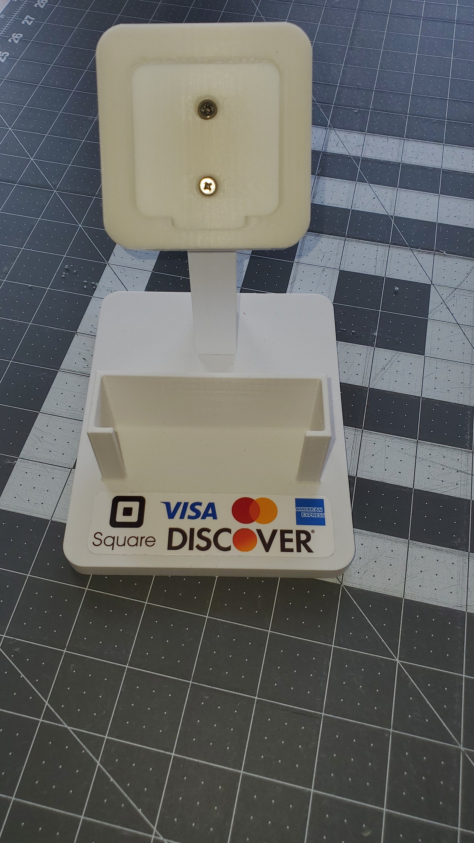 Square Reader Stand With Business Card Holder - Etsy