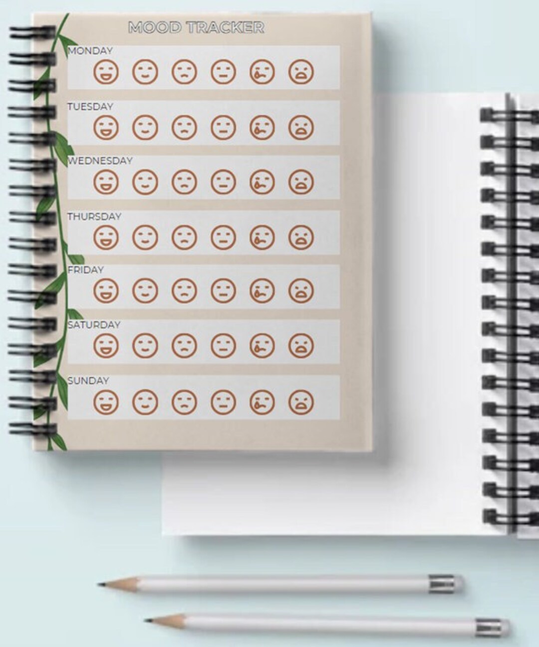 Weekly Mood Tracker Notes - Etsy