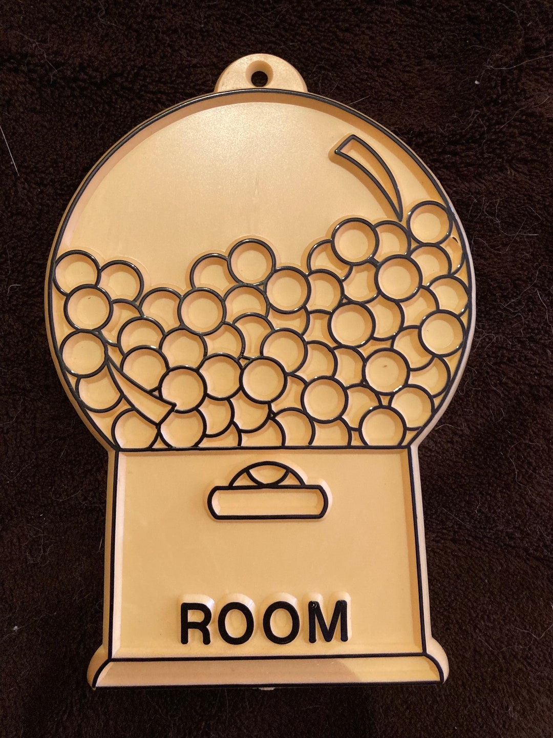 Vintage Tri-chem Bubble Gum Room Door Plaque With Letters for Use With ...