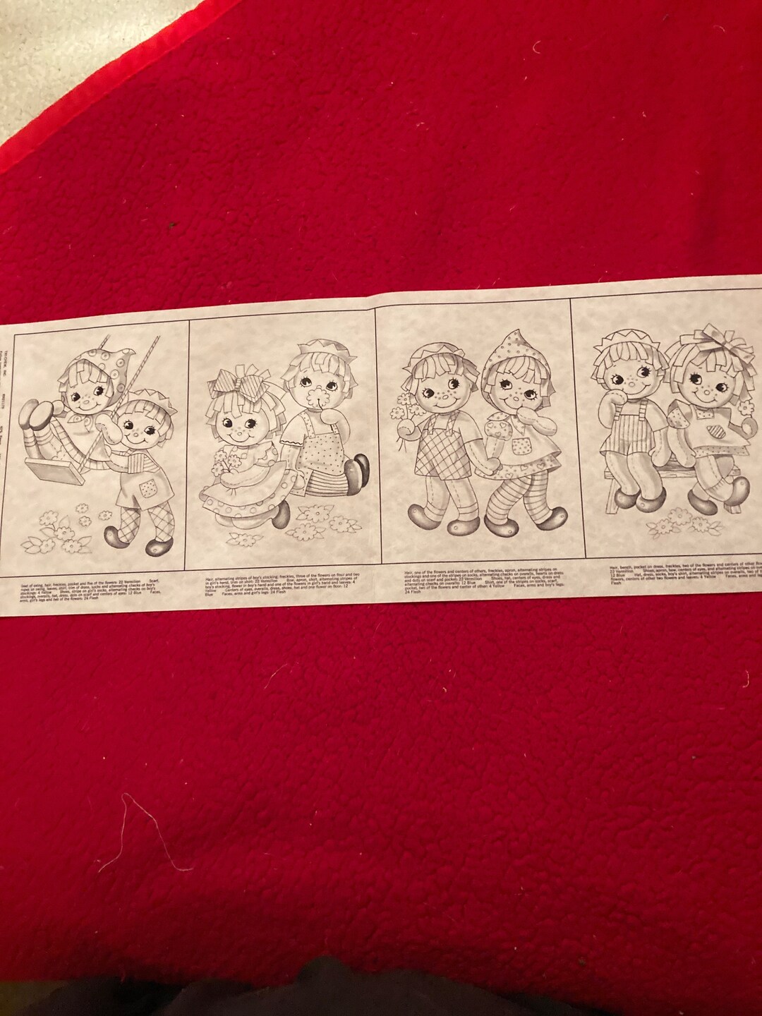 Vintage Tri-chem Raggedy Dolls. Set of 4 8x6” Pictures for Use With ...