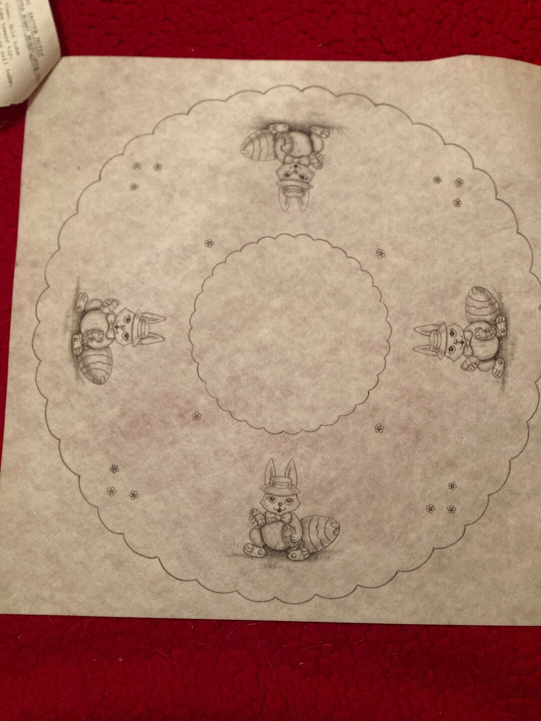 Vintage Tri-chem Easter Doily Picture for Use With Trichem, Artex ...