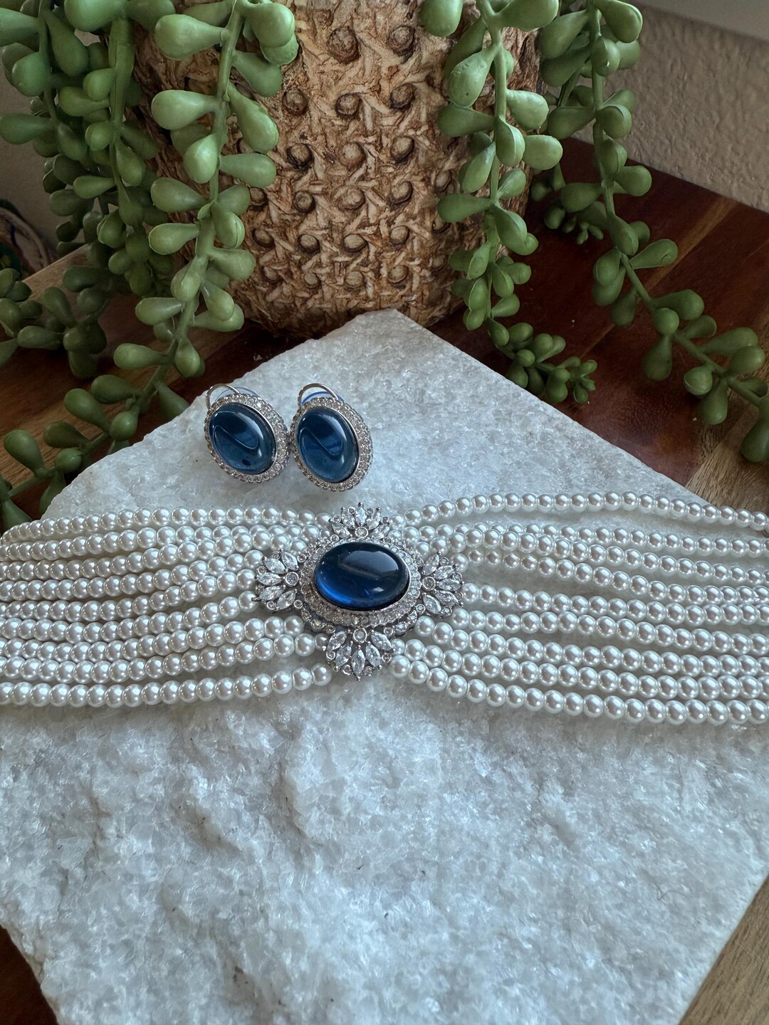 Pearl Choker Necklace Set | Alia Bhatt Inspired Indian Jewelry ...