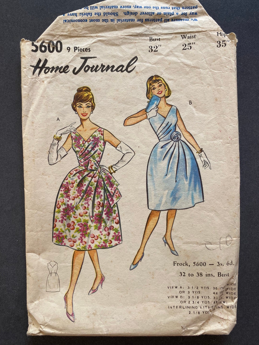 Vintage Home Journal Sewing Pattern 5600 - Etsy