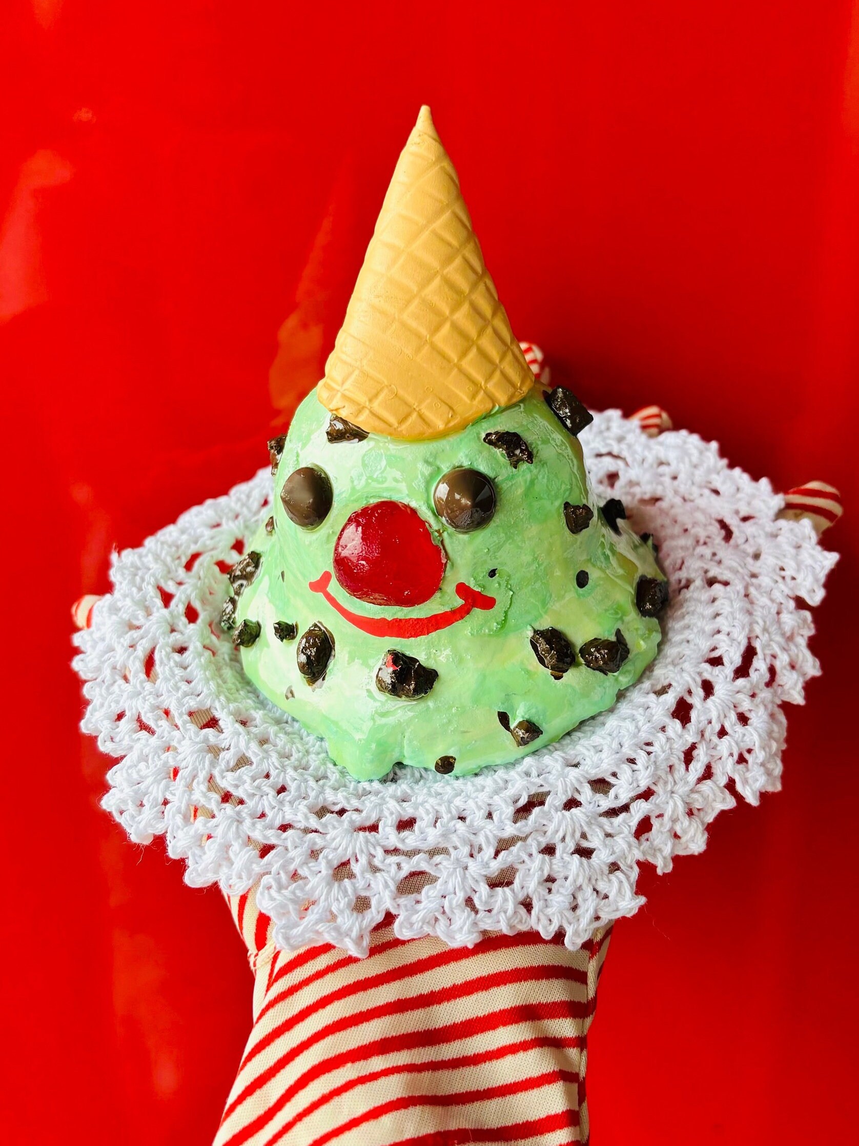 Mint Chip Smile Jolly Cone - Etsy