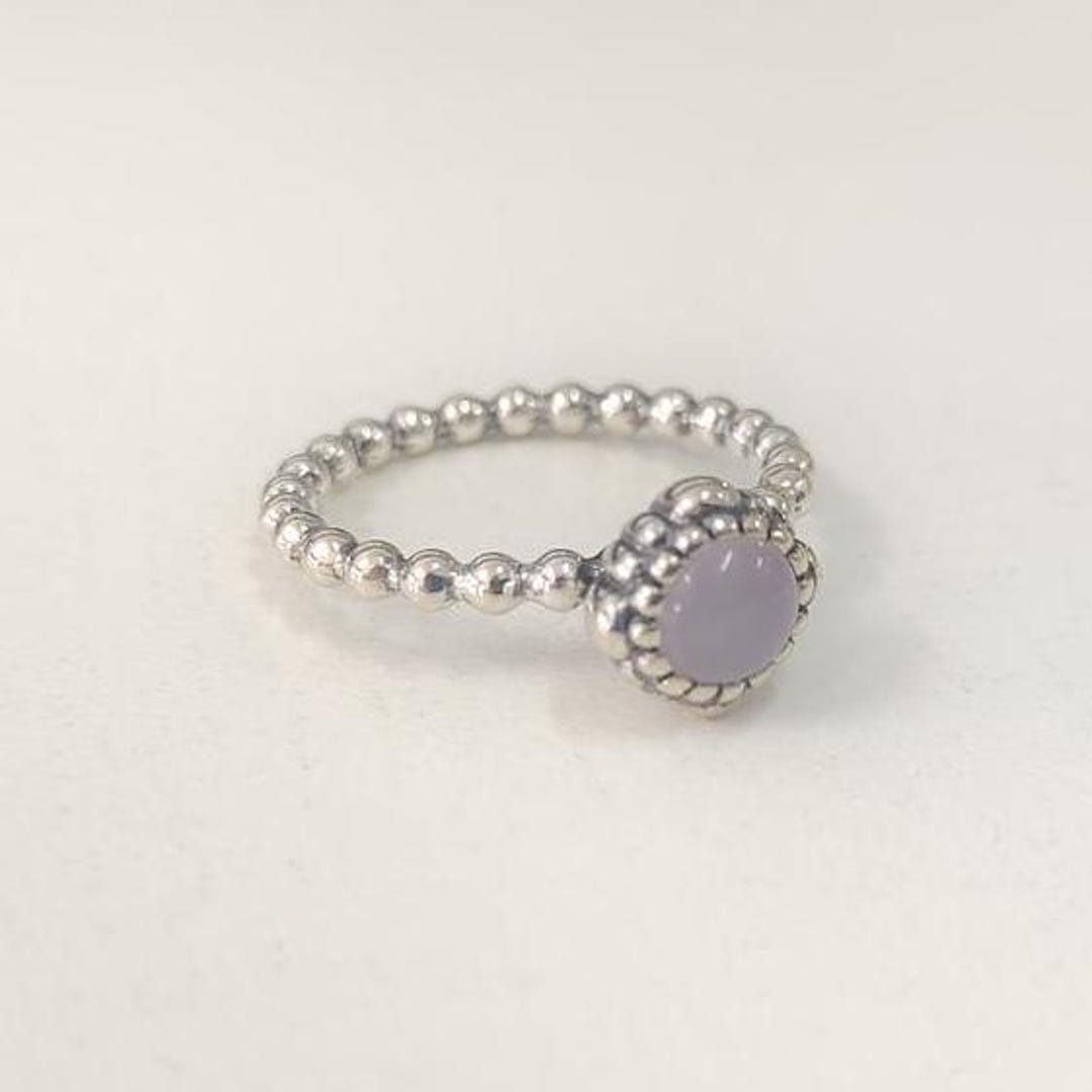 Pandora Pink Opal October Birthstone Ring Ale 925 - Etsy