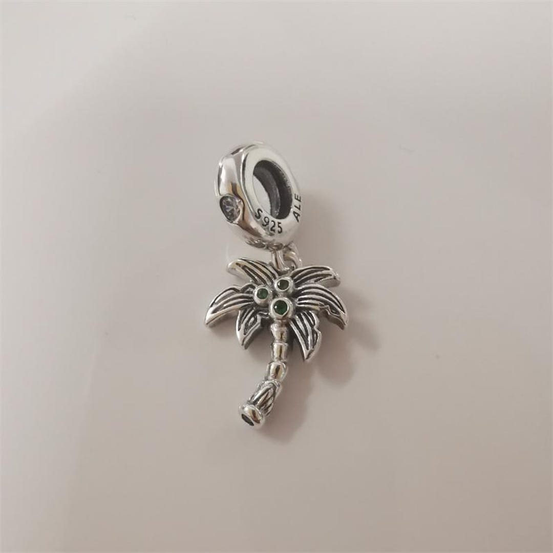 Pandora Sterling Silver Palm Tree & Coconuts Charm - Etsy