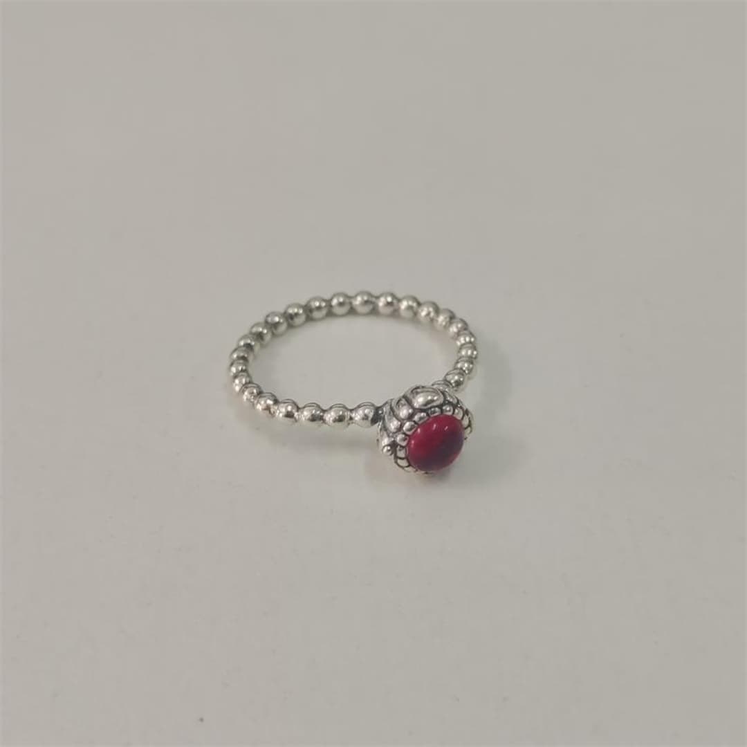 Pandora Garnet January Birthstone Ring Ale - Etsy