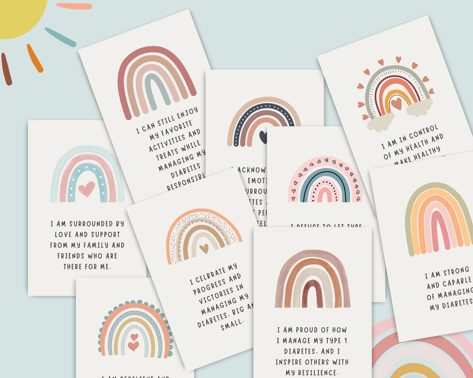 Diabetes Affirmation Cards for Teens With Type 1 Diabetes Digital ...