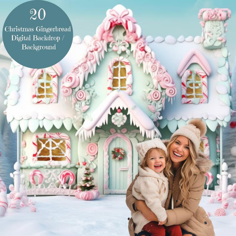 Gingerbread Backdrop - Etsy