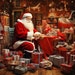 12 Image Santa Claus Work Shop Digital Backdrop Photo Overlay,christmas ...