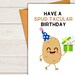 Printable Birthday Card | Blank Card - Have a Spud-tacular Birthday - Etsy