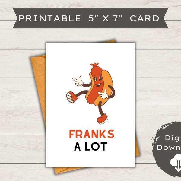 Franks a Lot Card - Etsy
