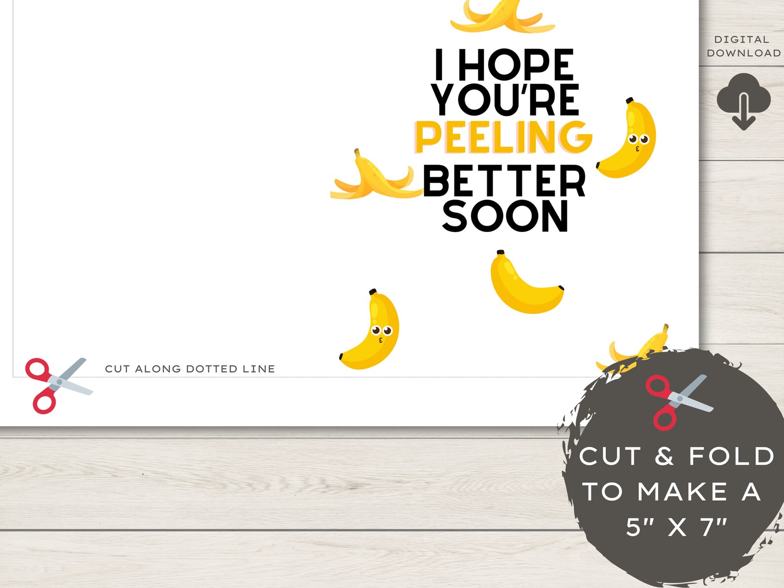 8ct Get Well Soon Card Assortment, Printable and Digital Blank Cards - Etsy