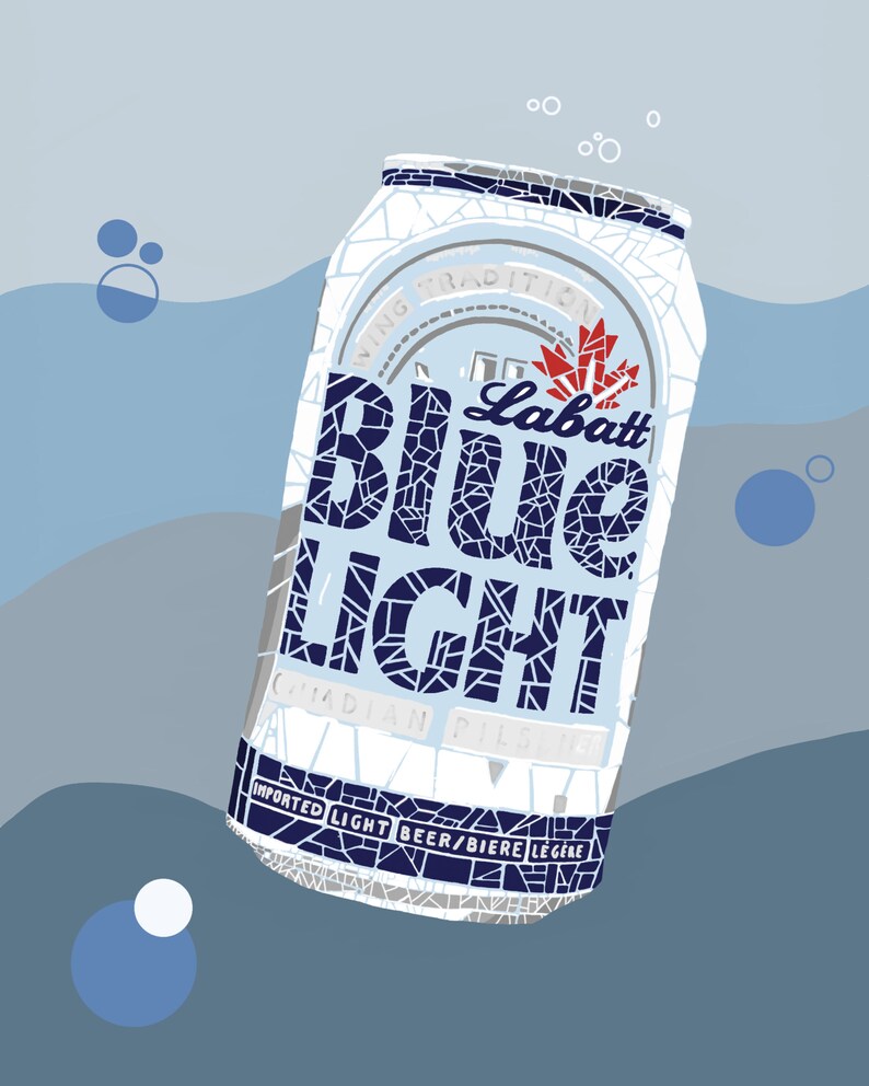 Blue Light Printable Image 8x10 Digital Download Blue - Etsy