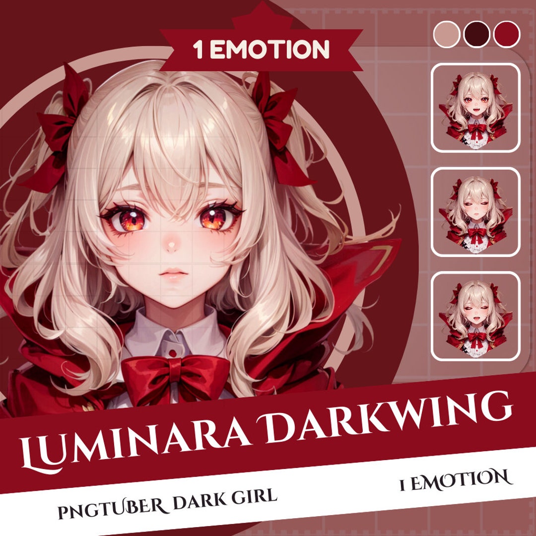 Pngtuber Model Demon Girl Vtuber Model Girl Pngtuber Png Premade Model ...