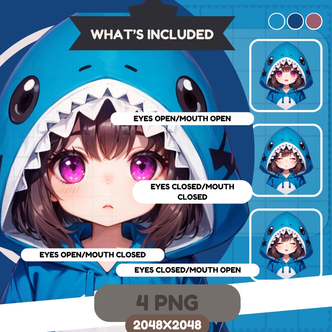 Pngtuber Model Fish Girl Vtuber Model Girl Pngtuber Png Premade Model ...