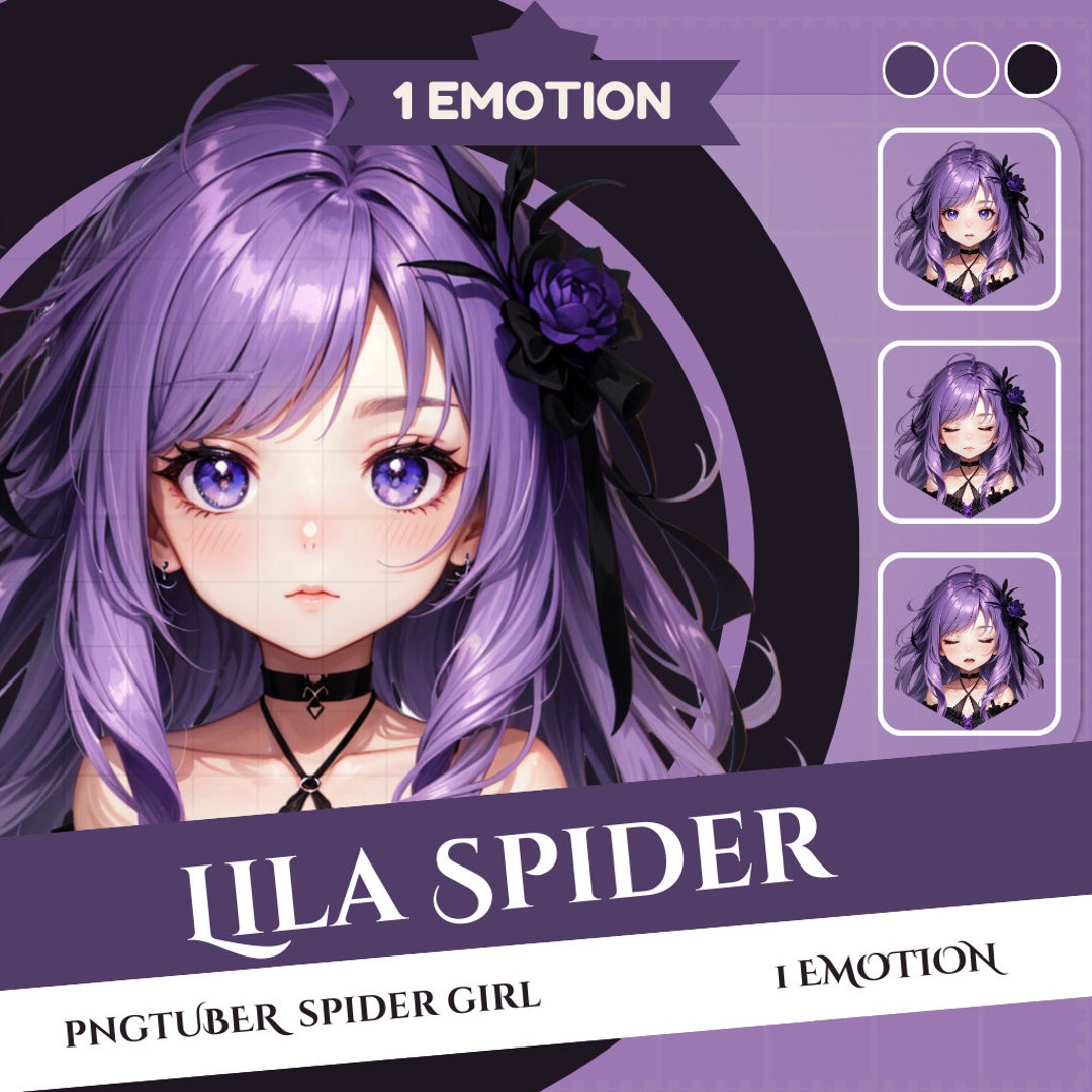 Pngtuber Model Spider Girl Vtuber Model Girl Pngtuber Pngpremade Model ...
