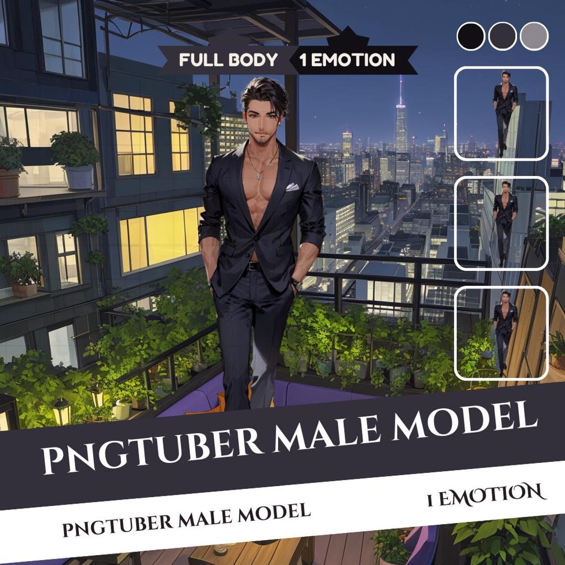 Custom Male Pngtuber Model: Veadotube Ready (digital Download) - Etsy