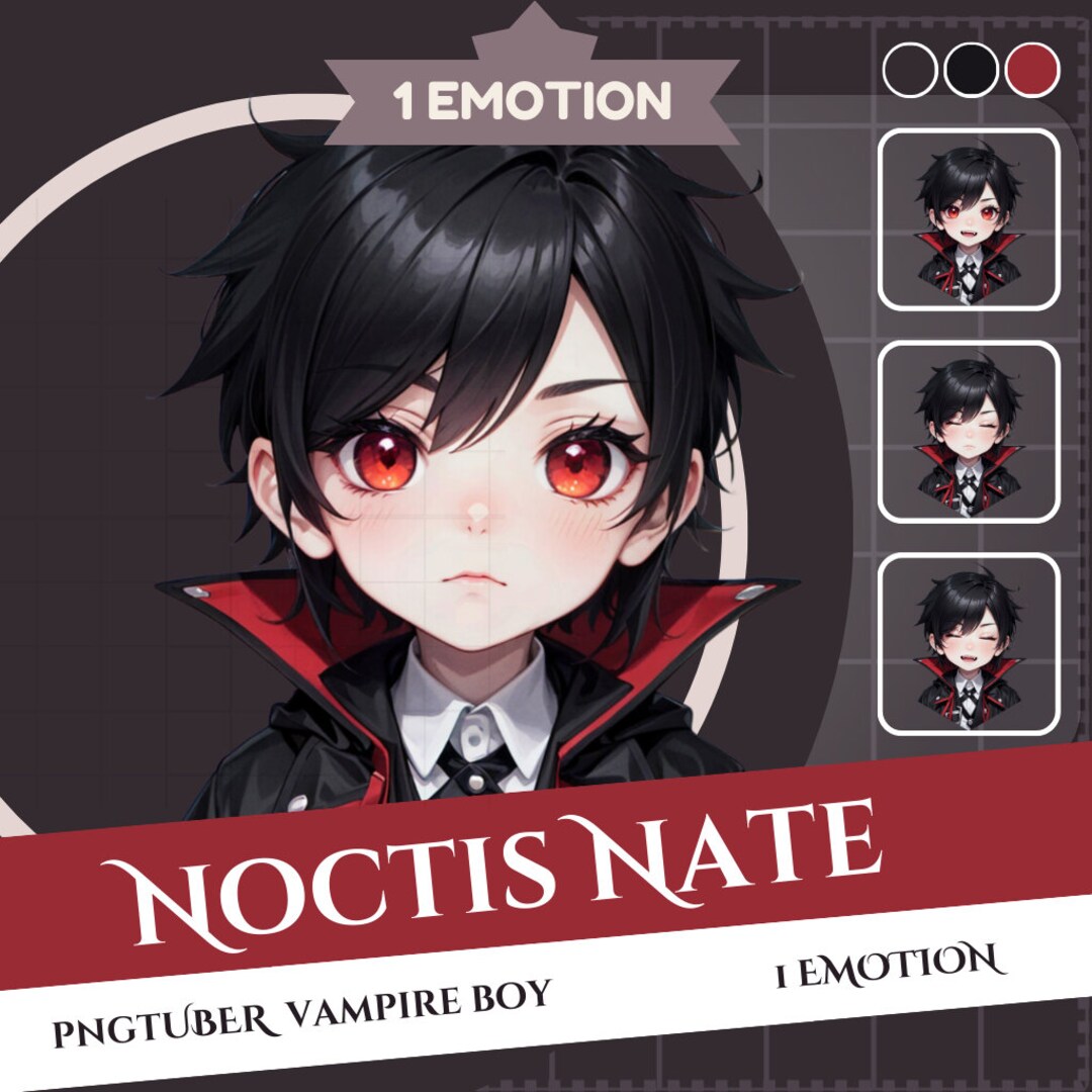 Vtuber Vampire Man Vtuber Dark Model Male Vtuber Boy Vtuber Male Vtuber ...
