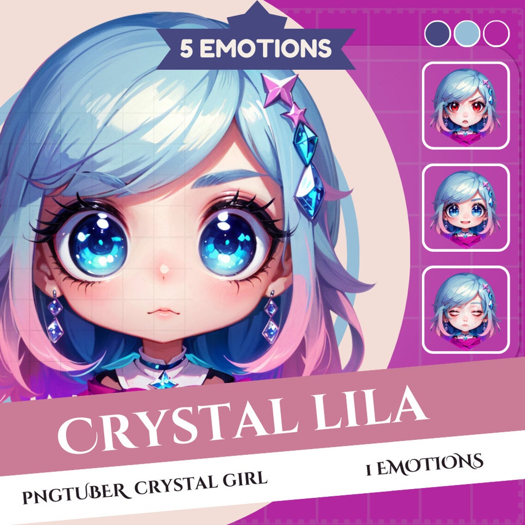 Pngtuber Model Crystal Girl Model Girl Pngtuber Png Vtuber Premade ...