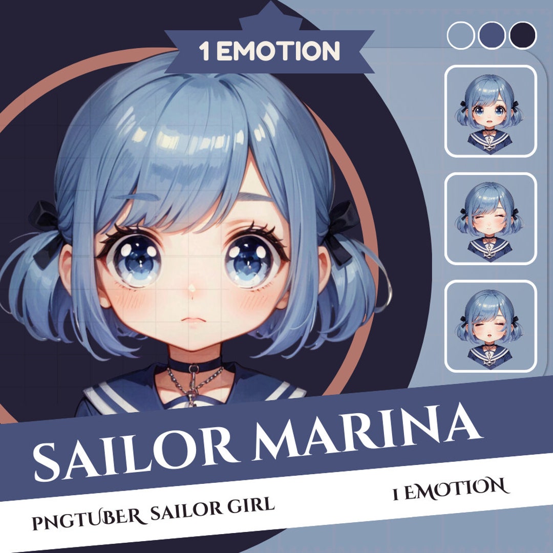 Pngtuber Model Marina Girl Vtuber Model Girl Pngtuber Png Premade Model ...