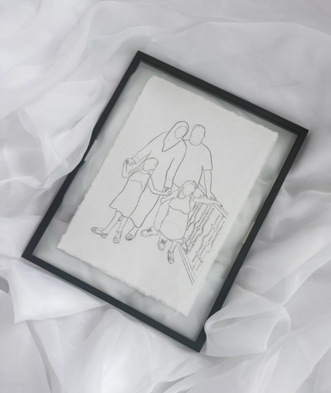 Personalized Line Drawing in Frame, Gift,line Art,gift,personalized ...
