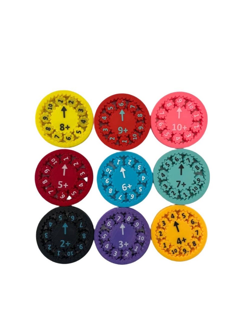 Math Fidget Spinner Multiplication and Divison - Custom Sets - Etsy