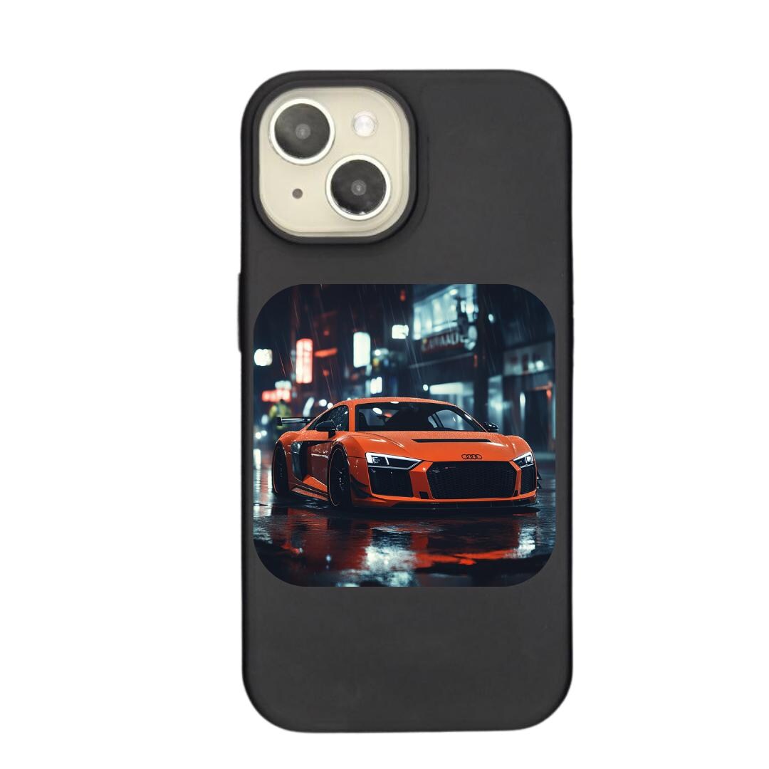 Audi R8 - Neon Storm Phone Case - Etsy