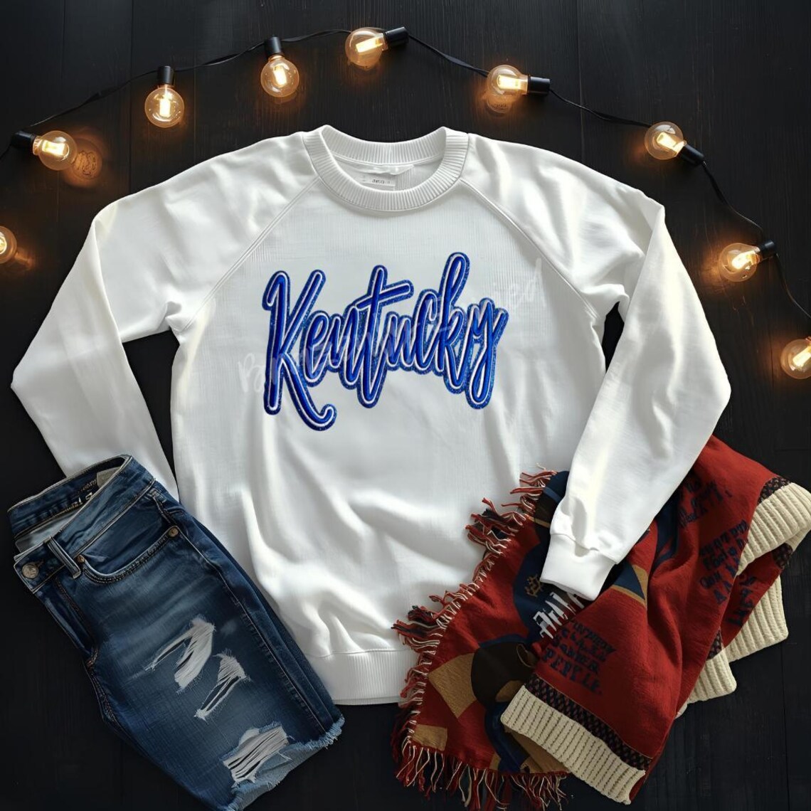 Kentucky Patch Script Blue Embroidered KY Iron on Applique - Etsy