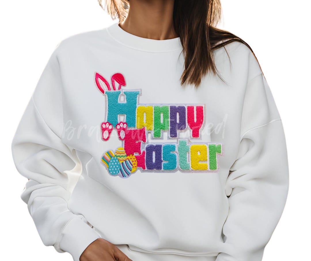 Easter Chenille Patch Happy Easter Patch - Etsy