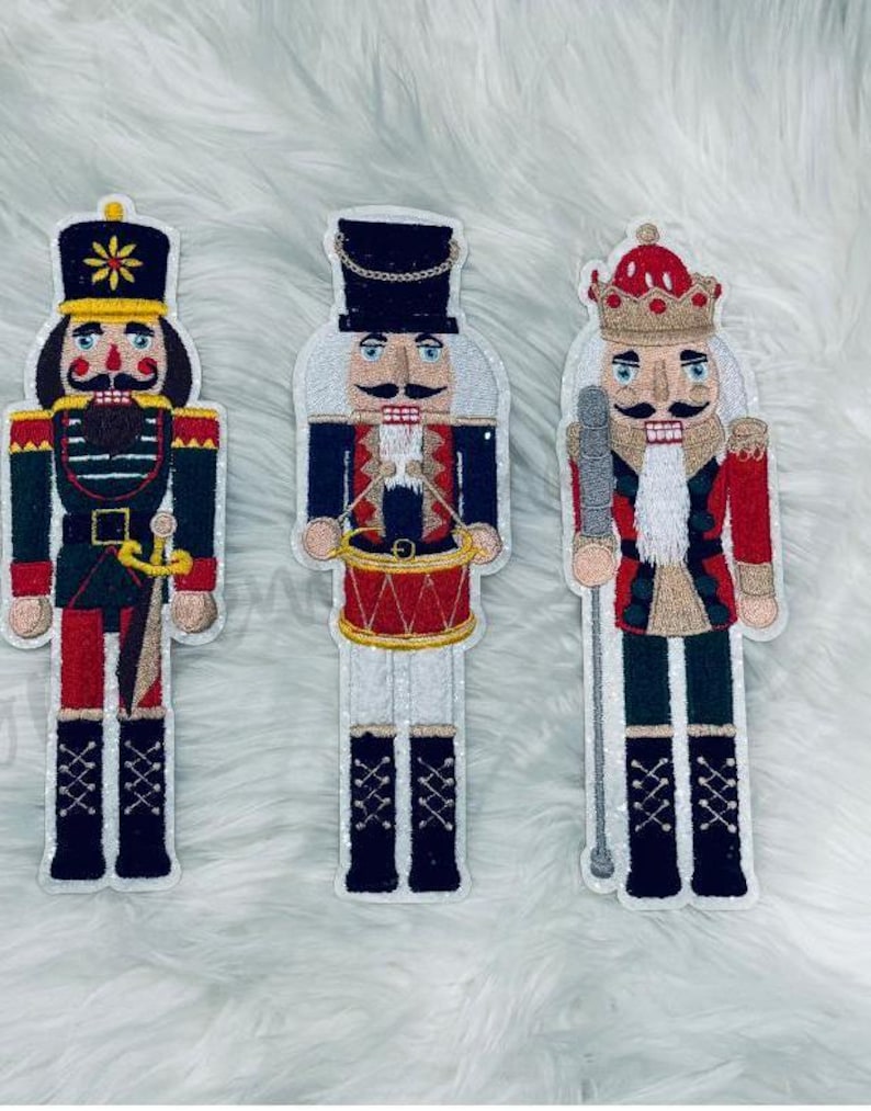 Nutcracker Patch| Set of 3 Nutcracker Chenille Patches - Etsy
